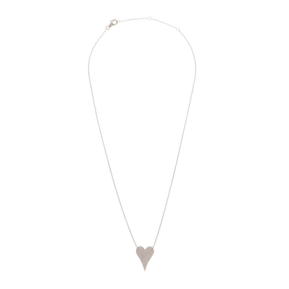 Colar pendente the full diamond pointed heart de ouro branco - Beatriz ...