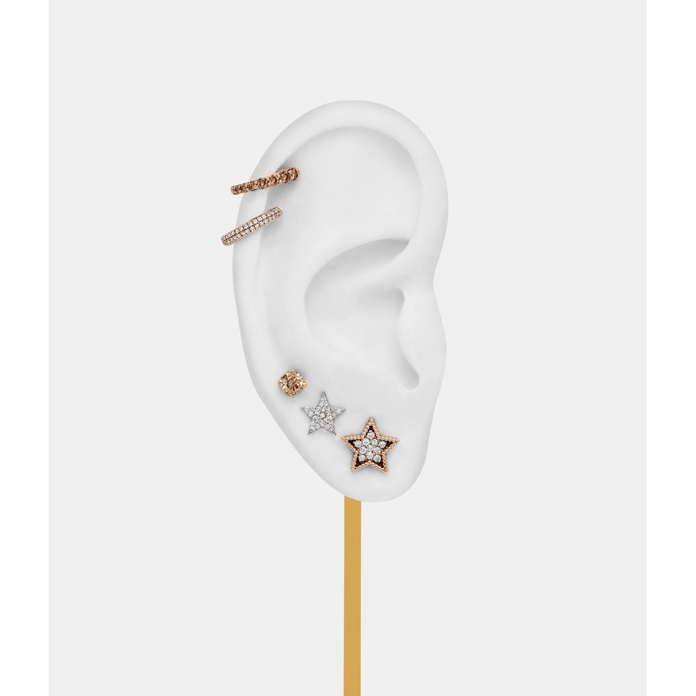 Piercing de tarraxa the full diamond star de ouro branco - Beatriz Werebe